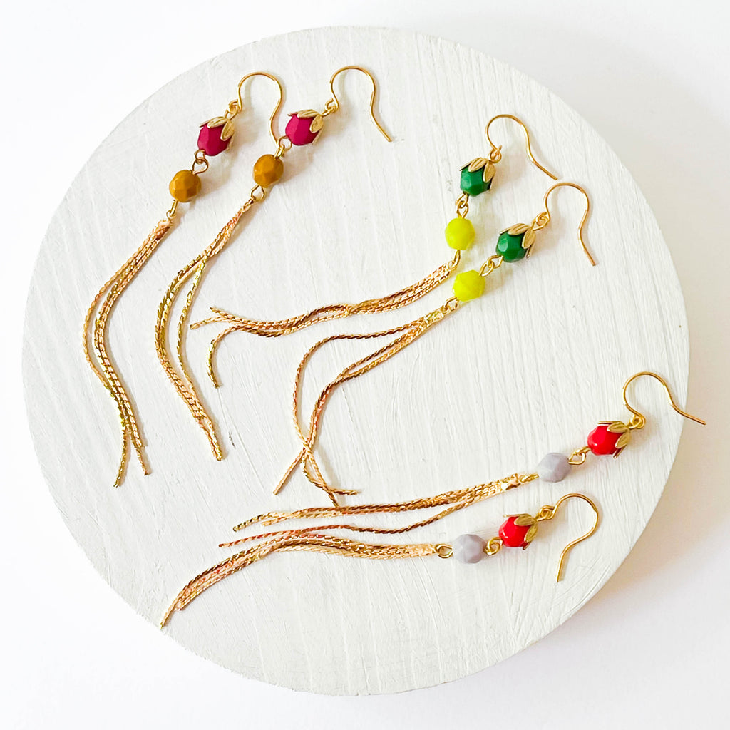 Colorful Dangle Earrings - Nest Pretty Things