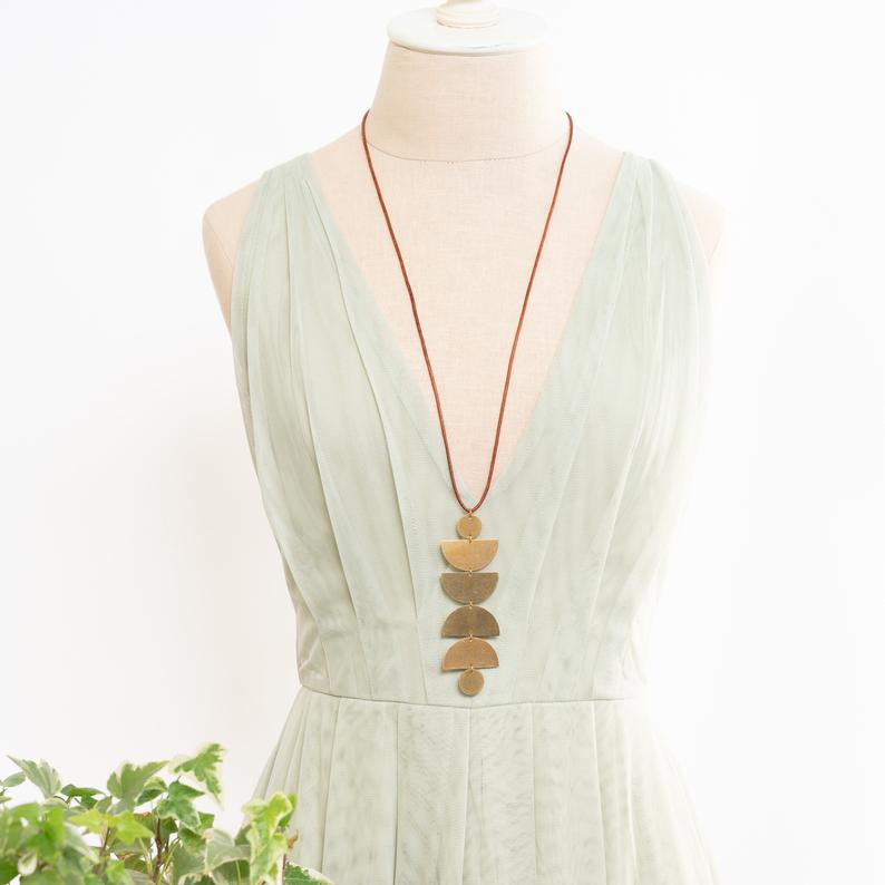 Long Moon Necklace - Nest Pretty Things